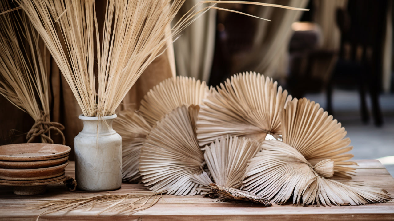 Buy Wholesale Dried Palm Spears Online | Natural Palm Leaves